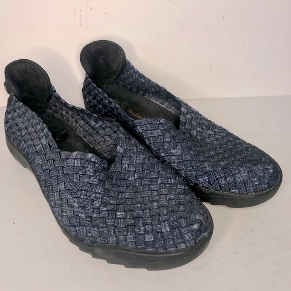 bernie mev. | Shoes | Bernie Mev Navy Blue Slipon Flats | Poshmark